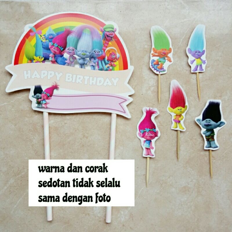 Topper toper decoration skewer cake birthday cake happy birthday ...