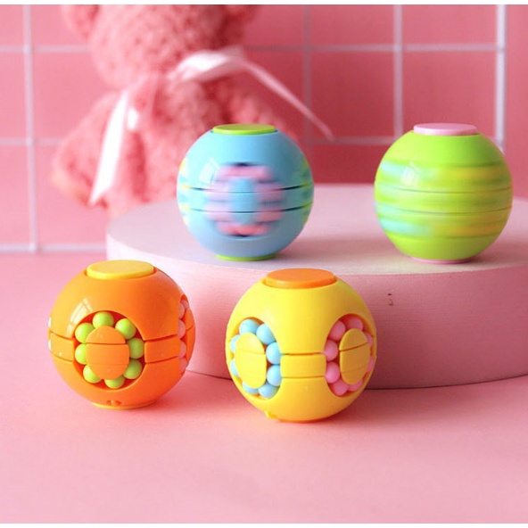 Ball Jigsaw Puzzle Toy Rotating Magic Cube Pop It Rubik Rotate Magic Cube Ready Delivery 