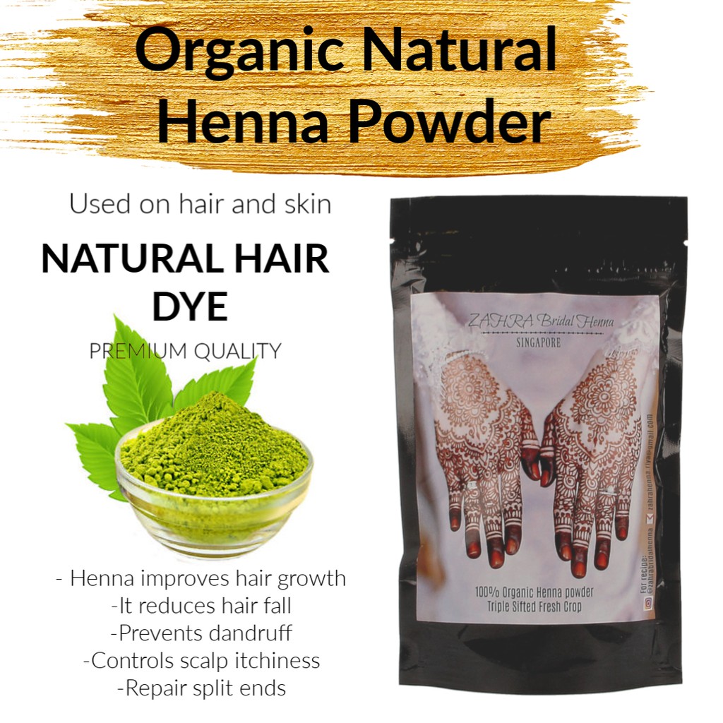 🇸🇬 *INSTOCK* Organic Henna powder 100g | Shopee Singapore