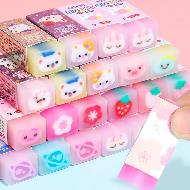 *New Design Dec 24 Back by popular demand* Novelty Eraser 3 pieces in 1 ...