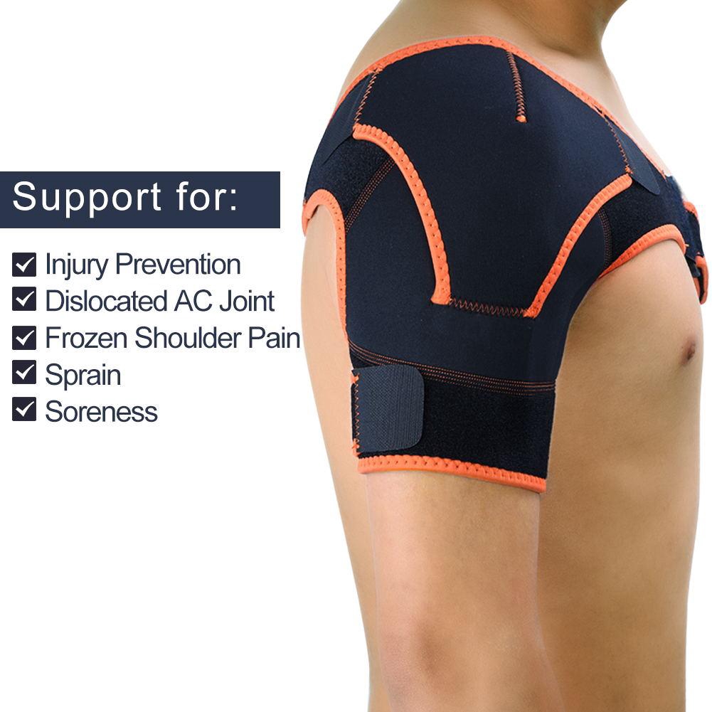 Adjustable Shoulder Support Brace Strap Sport Gym Wrap | Shopee Singapore