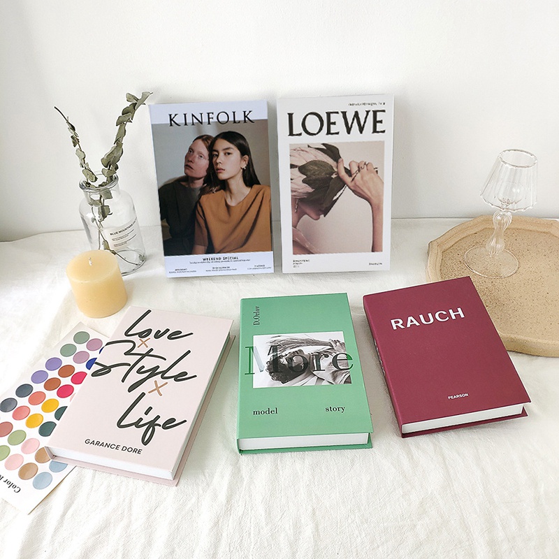 Nordic Simulation Books INS Fake Book Photography Prop Desktop Decor ...
