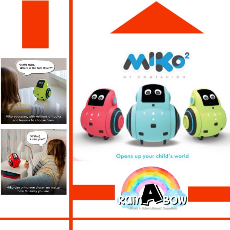 🛒 Miko 2: Playful Learning STEM Robot Programmable Voice Activated AI ...