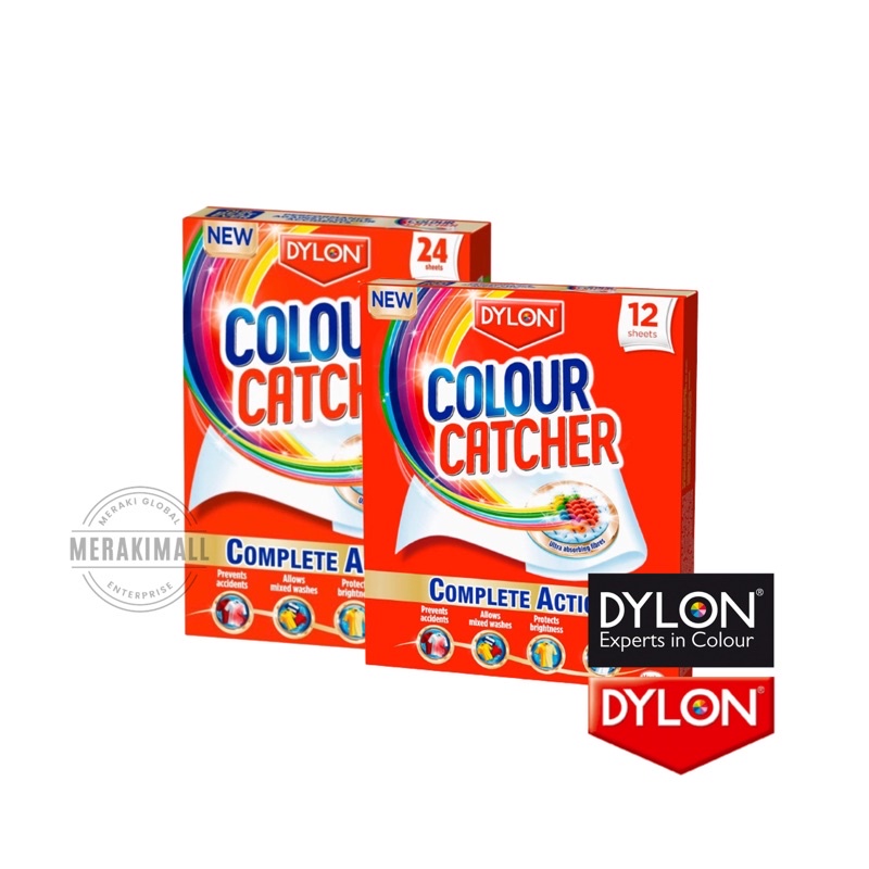 Dylon Colour Catcher Laundry Sheets Complete Action | Colour Runs ...