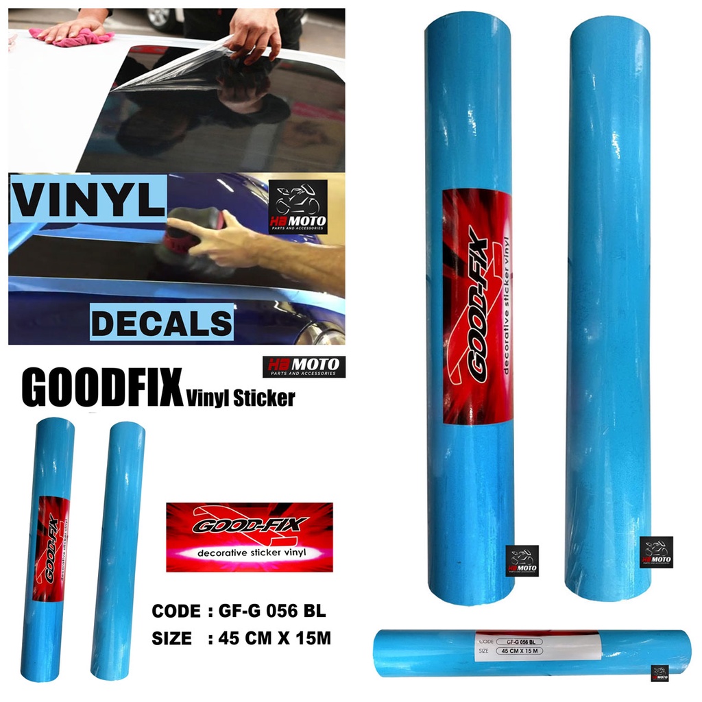 Goodfix Vinyl Sticker Lightning Sea Blue (Glossy)/GoodFix Vinyl Sticker GF-G-056 BL 45Cm X ...