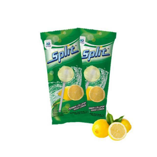Lemon flavored Split lolly candy contains 12 pcs | Shopee Singapore