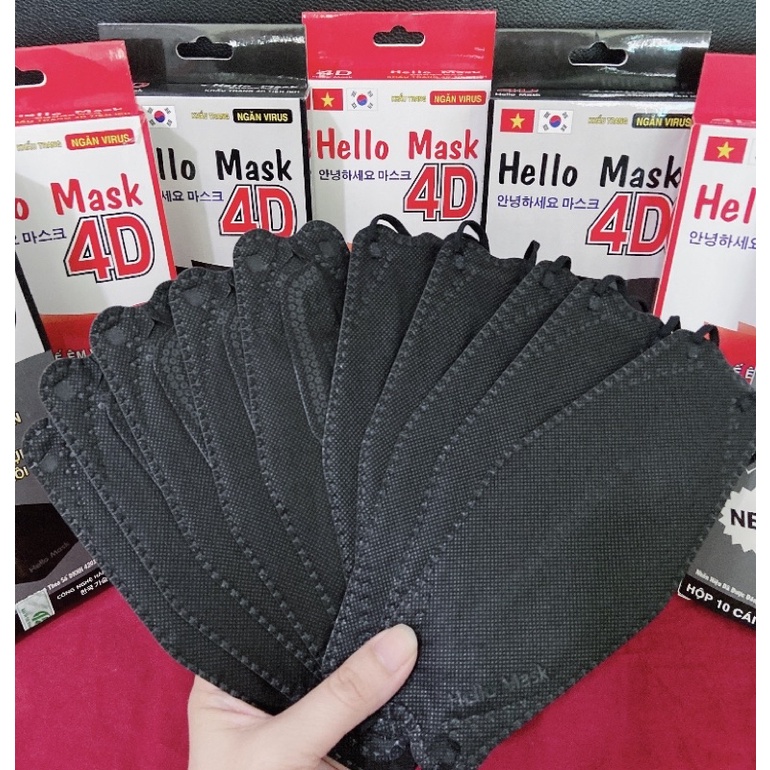 4D HELLO MASK 4 PLY SURGICAL MASK PM 2.5,BFE 99.57% PREMIUM MEDICAL ...