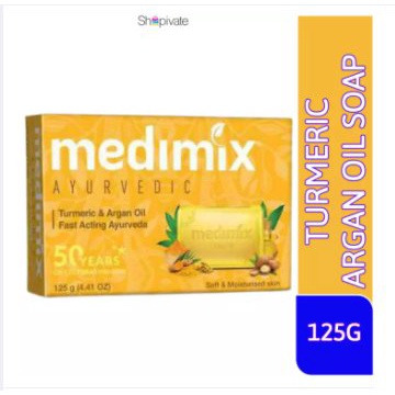 Medimix Ayurvedic TURMERIC & ARGAN OIL Soap 125gm + @@ | Shopee Singapore