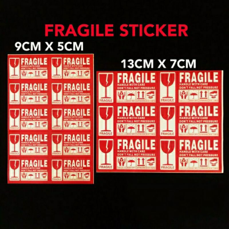 Fragile Sticker Fragile Label Warning Label Handle With Care Don't Fall ...