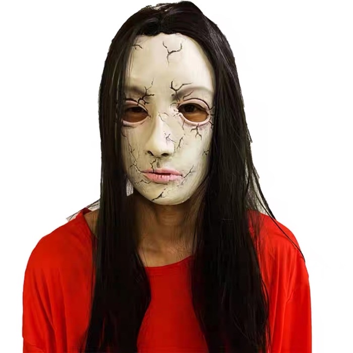 [SG Seller] Lady Horror Latex Mask Halloween Scary Masks Adult Cosplay ...