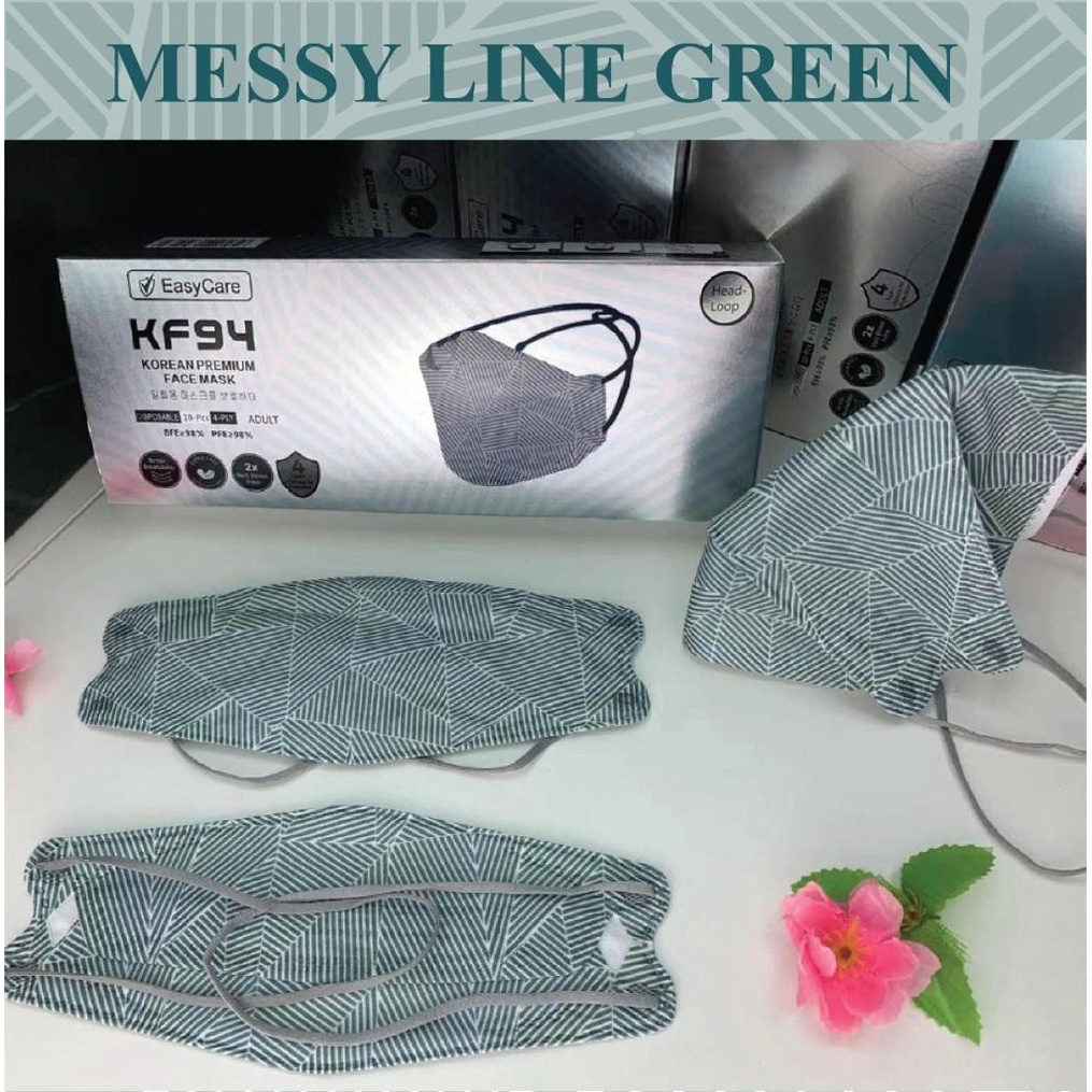 10PCS Mask 3ply Face Mask Hijab Mask Head Loop Headloop Mask Adult Face ...