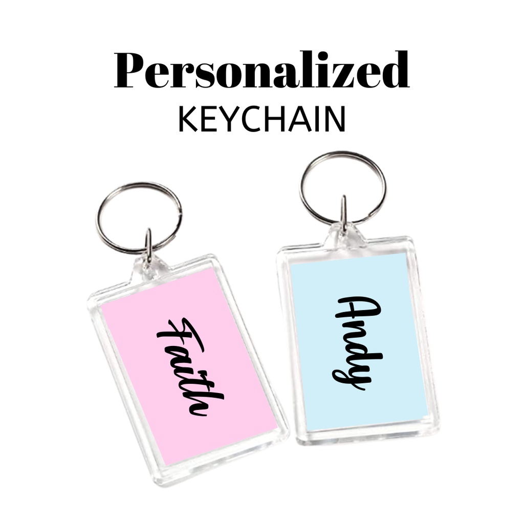 PERSONALIZED ACRYLIC KEYCHAIN | Shopee Singapore