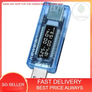 (Ready Stock) KWS-V20 USB Current Voltmeter USB Tester USB Mobile Power ...