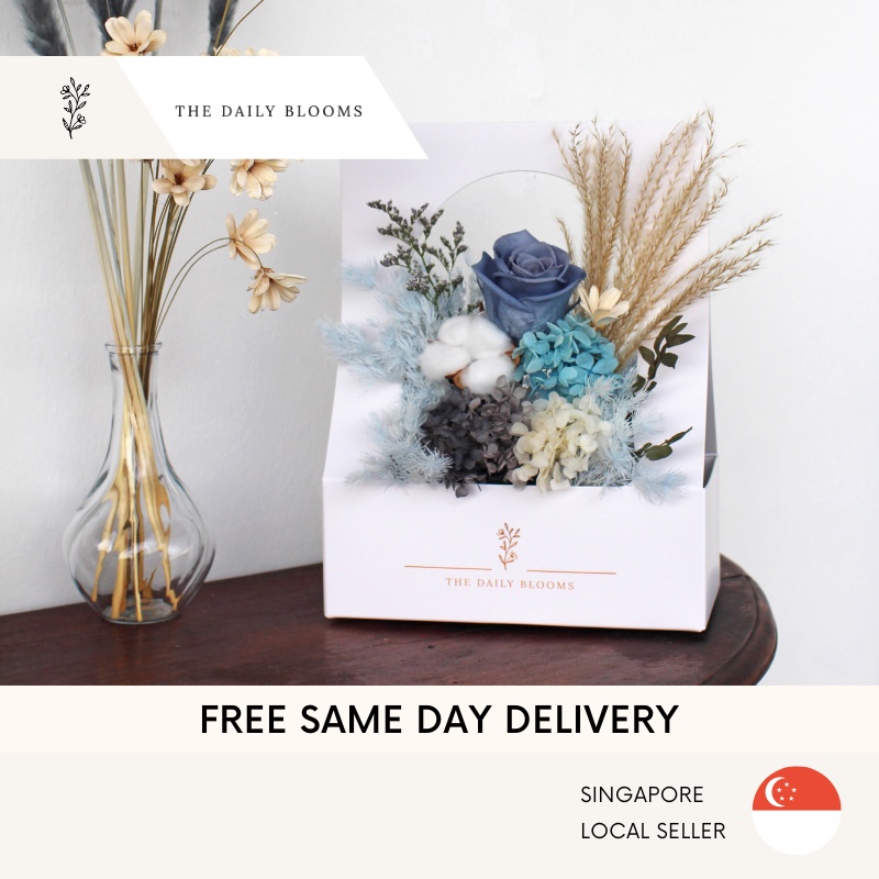 Preserved Flower Box Gift | The Daily Blooms Preserved Flowers Series ...