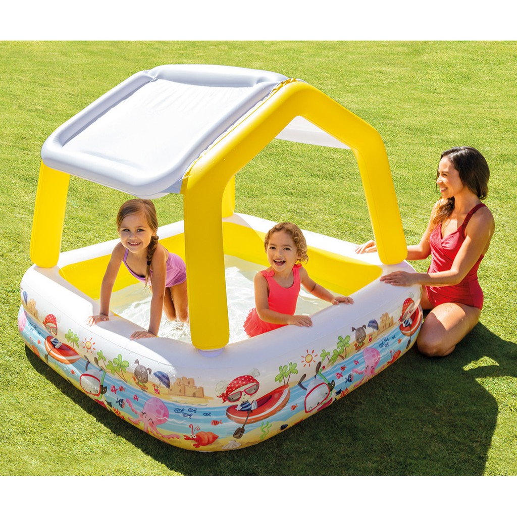 [SG Stock] INTEX Premium Inflatable Sun Shade Pool Float Splash Swim ...