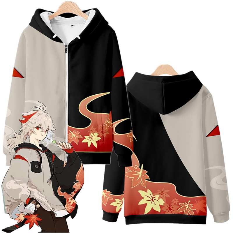 Genshin Impact Hoodie Coat Cosplay Kaedehara Kazuha Character Fall ...