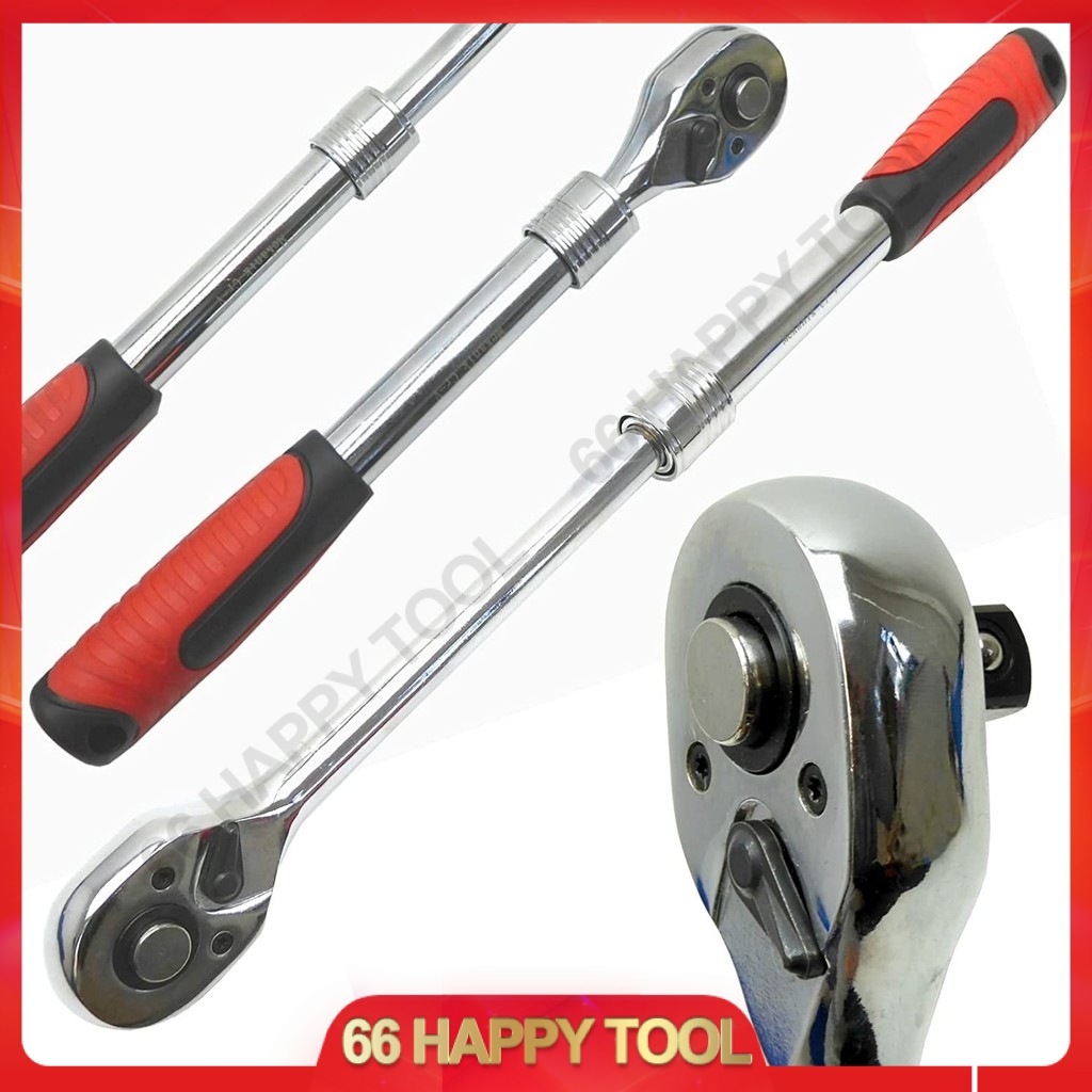 66 Happy Tool 1/2" Drive 72 Tooth Extending Ratchet Wrench Handle ...