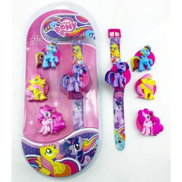 Pony Frozen Hello kitty spiderman Cars Unicorn Jam tangan kids cartoon ...