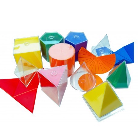 Learning Store Large Foldable (Folding) 3D Geometric Shapes, Set of 20 ...