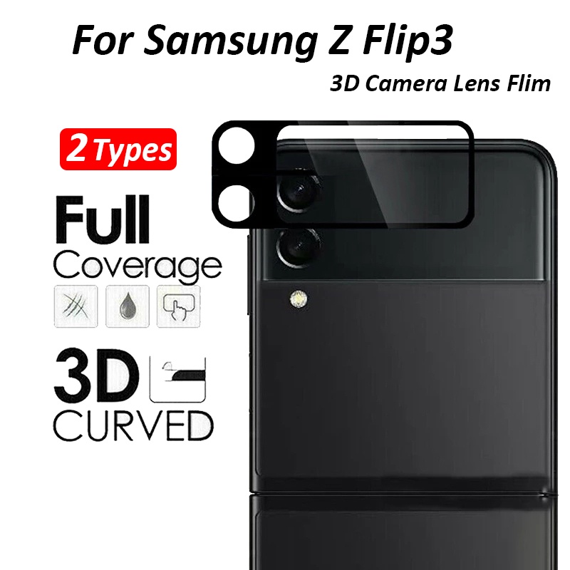3D Camera Lens Protector For Samsung Galaxy Z Flip 3 5G Full Cover ...