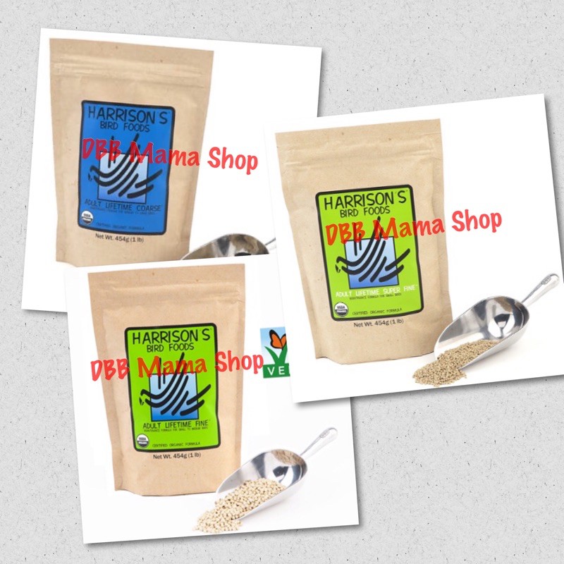 Harrison's Organic Bird Food Adult Lifetime Bird Feed 1lb | Shopee ...