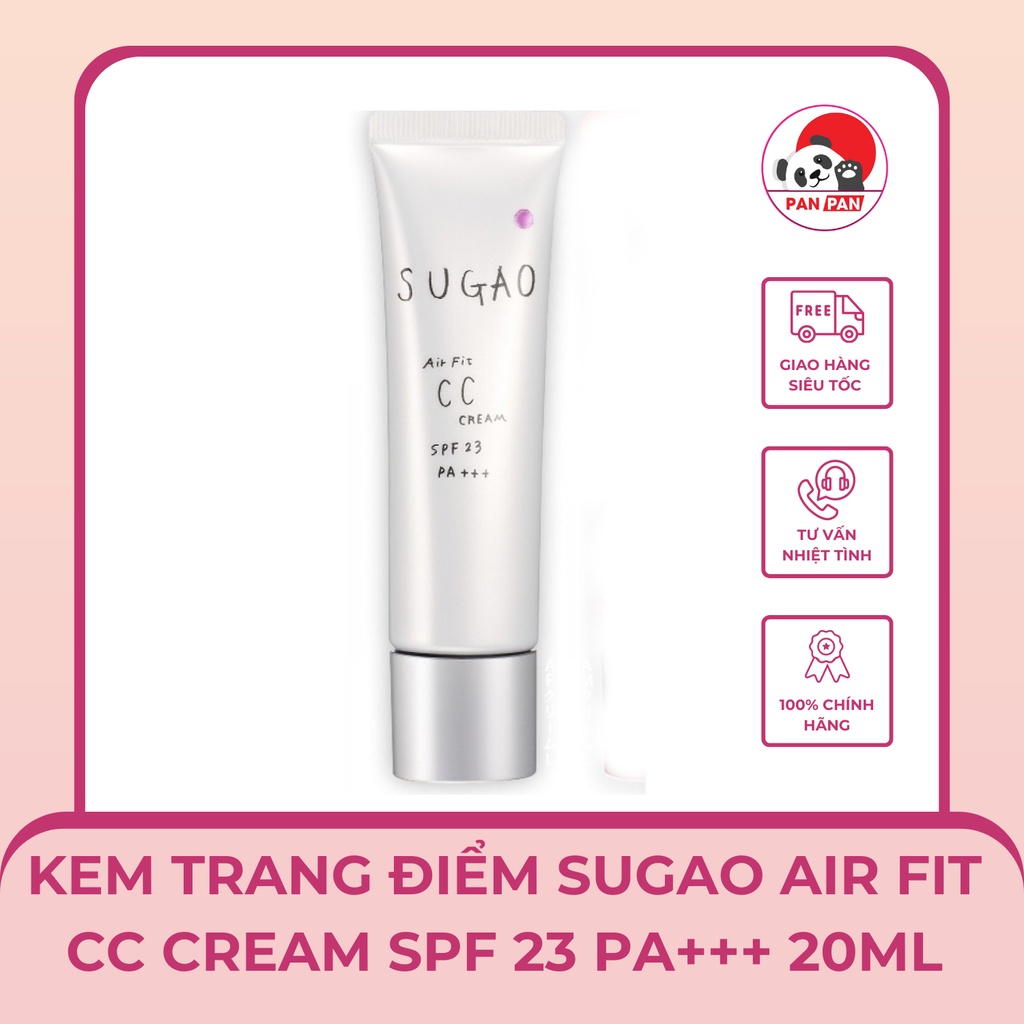 Sugao Air Fit CC Cream SPF 23 PA + + + Brightens Skin, Conceals, Protects Skin 20ml | Shopee ...