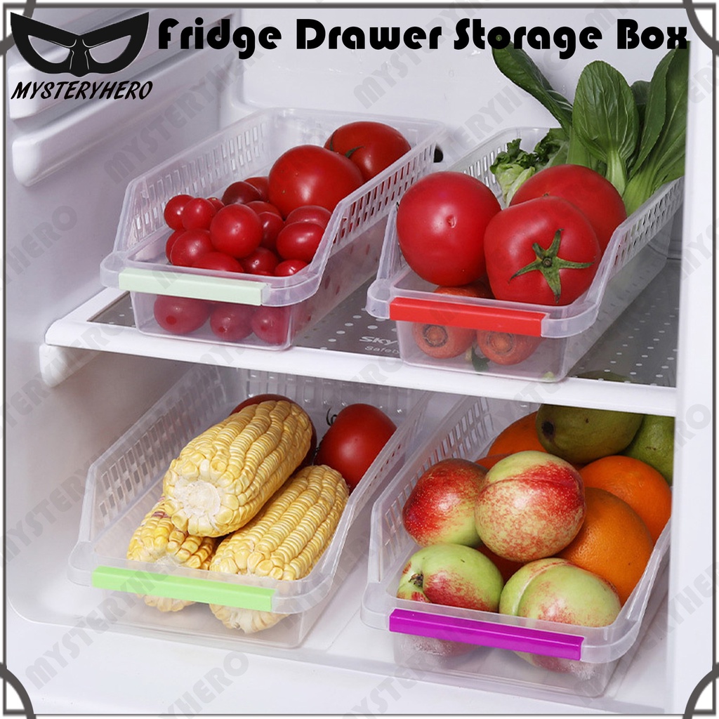 MysteryHero Fridge Refrigerator Pull Out Drawer Storage Box Space ...