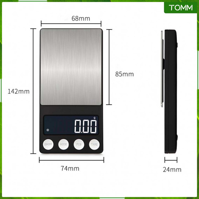 Jewelry Scale, Mini Digital Fine Scale, 100-1000/0.01-0.001g High Small ...