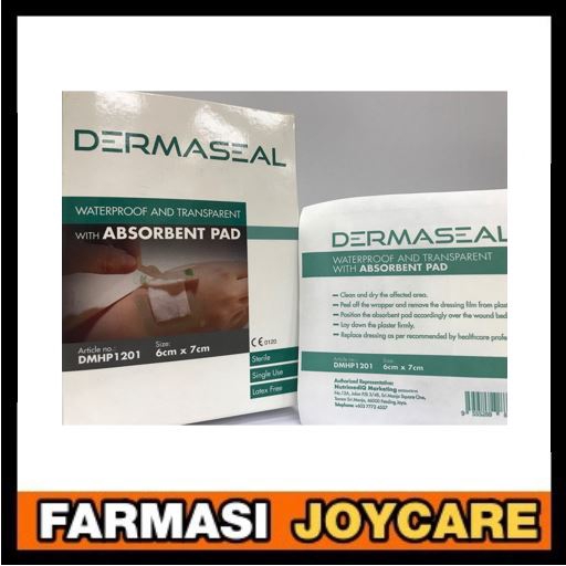 Dermaseal Waterproof & Transparent Dressing with Absorbent Pad 1 BOX ...