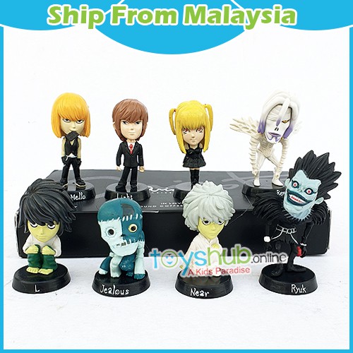 Anime Death Note Horrible Ryuk Rem Light mis2 Mello PVC Action Figure ...
