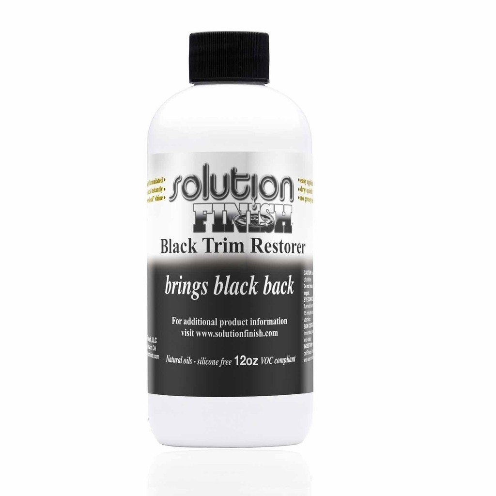 Solution Finish Black Plastic & Vinyl Restorer - 12oz(~354ml) | Shopee ...