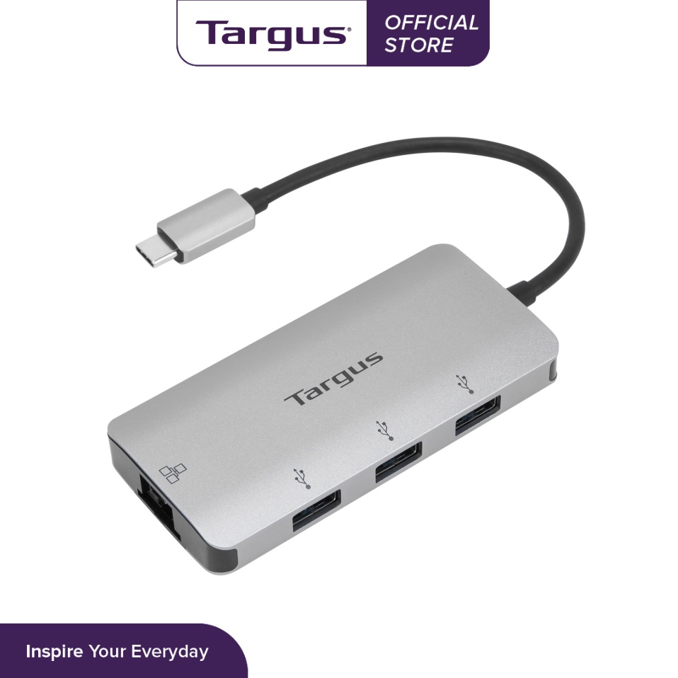 Targus USB-C Ethernet Adapter with 3x USB-A Ports - ACA959 | Shopee ...