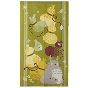 Noren curtain My Neighbor Totoro Fortune Series 85 x 150cm Gourd ...