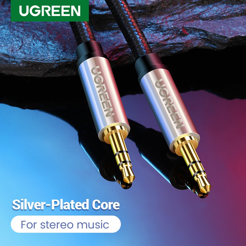 UGREEN 3.5mm Audio Cable Nylon Braided Aux Lead Stereo Headphone Jack ...
