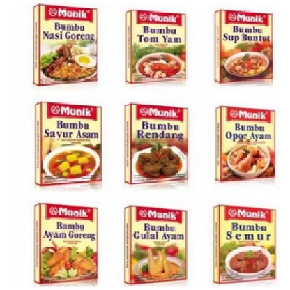 Munik Seasonings Mix / Bumbu Munik / Instant Seasoning / Herbs & Spices ...