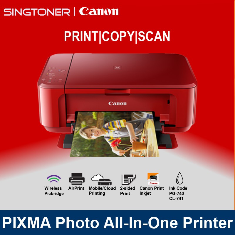 Canon PIXMA MG3670 Wireless All-In-One Colour Printer Color Inkjet ...