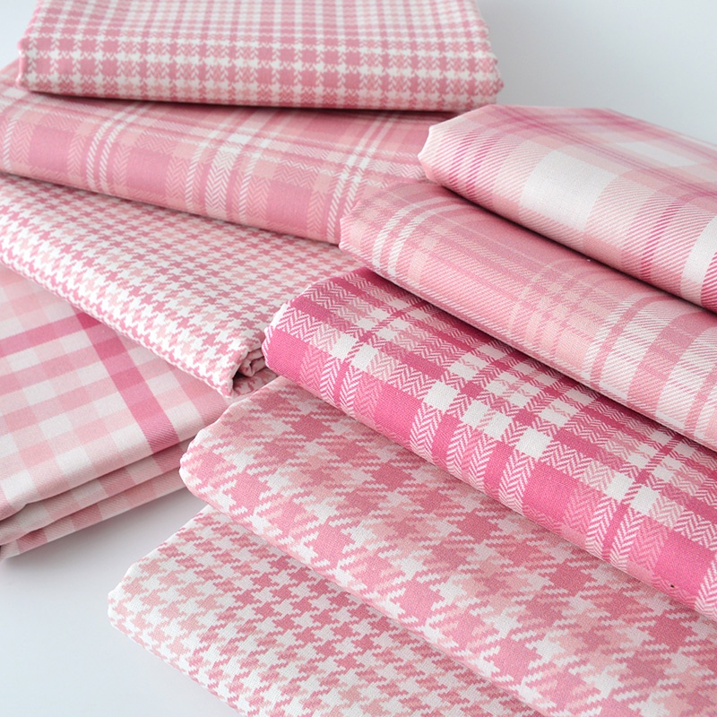 Pure Cotton Fabrics Handmade Clothing Household Bedding houndstooth ...