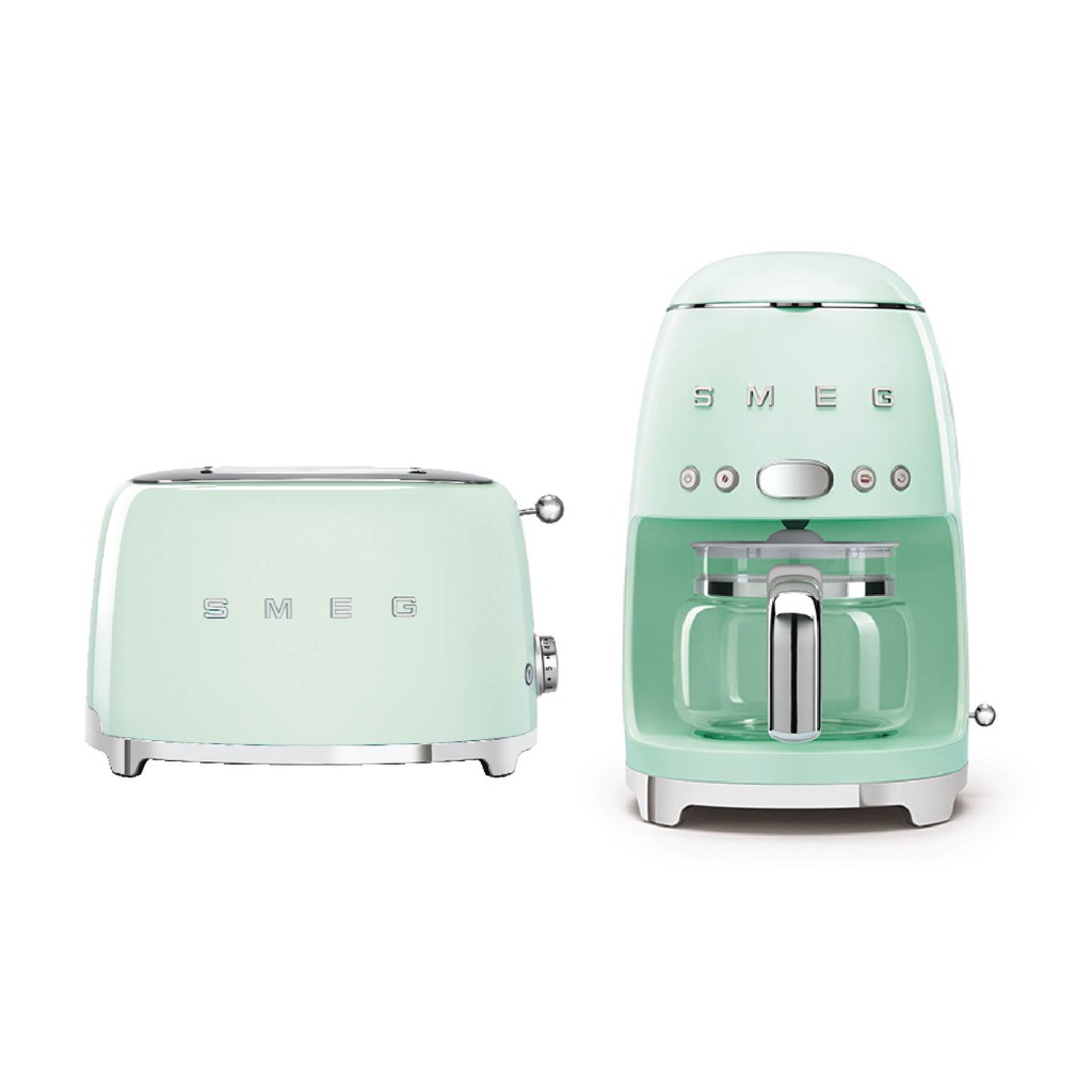Smeg Coffee Breakfast Set DCF02PGUK + TSF01PGUK (Pastel Green) | Shopee ...