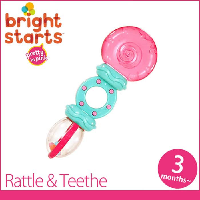 Bright Starts - Pretty in Pink Rattle & TeetheTM | Shopee Singapore