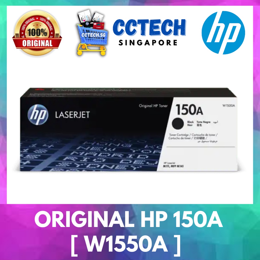 ORIGINAL HP 150A / HP 150 Black Toner Cartridge W1500A | Shopee Singapore