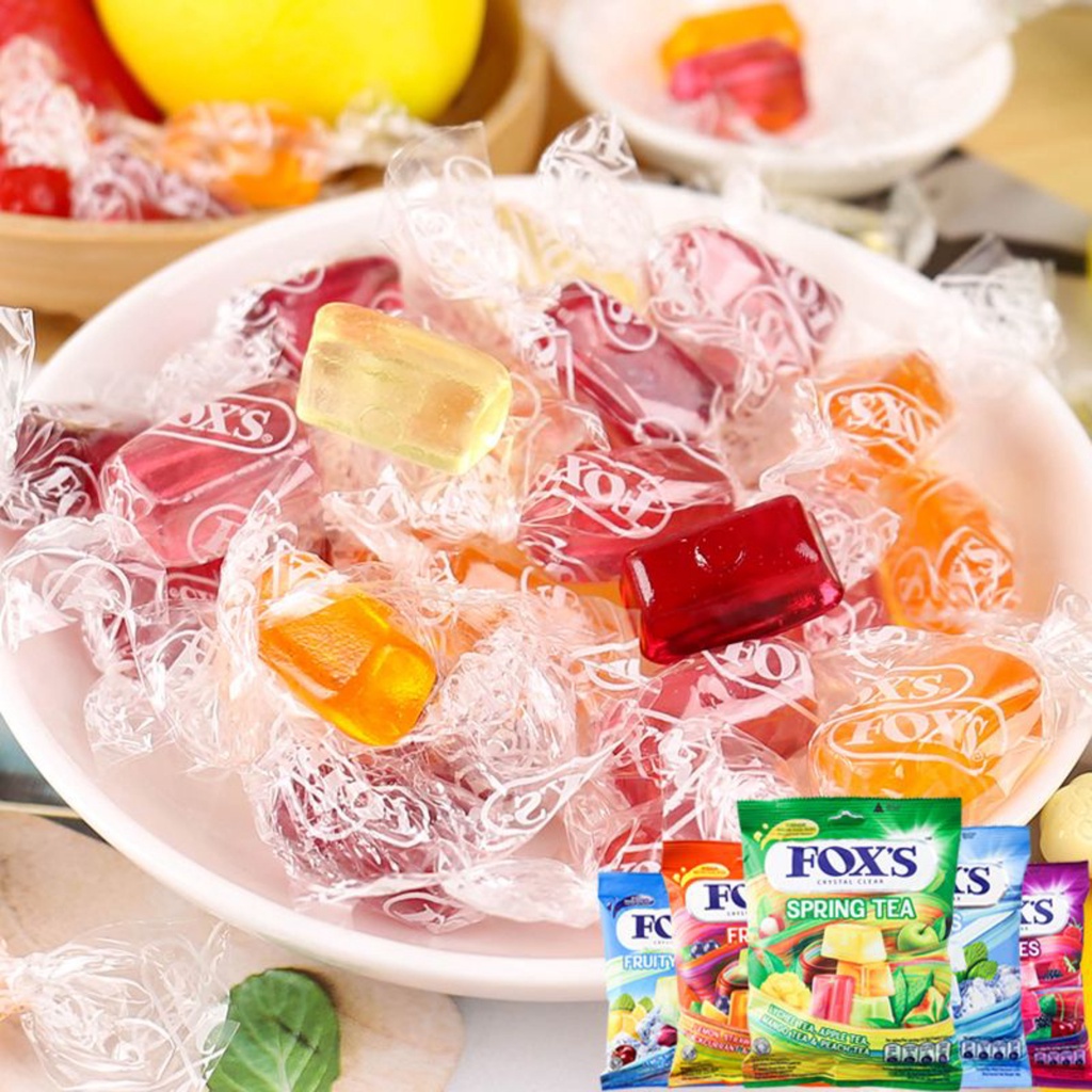 Savoria Fox's Crystal Clear Foxs Candy Fruits 125gm Product Candy Sugar ...