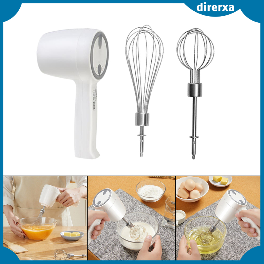 Wireless Portable Mixer Hand Blender 5- Kitchen Egg Beater Cooking ...