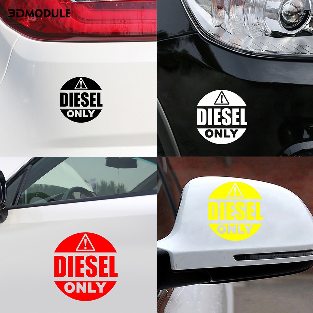 3DM Car Stickers DIESEL ONLY Letter Reflective Styling Auto | Shopee ...