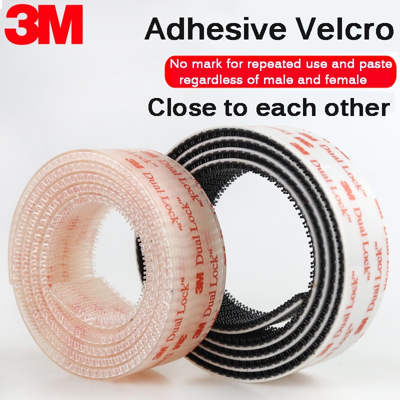 Velcros Adhesivo Type 250/25.4mm Width 3M Dual Lock SJ3550 Black and SJ ...