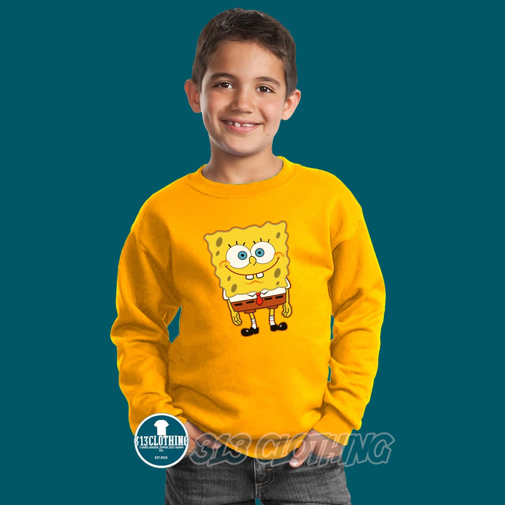 Spongebob Squarepants Logo Children's Sweater Jacket - 313 Cloth ...