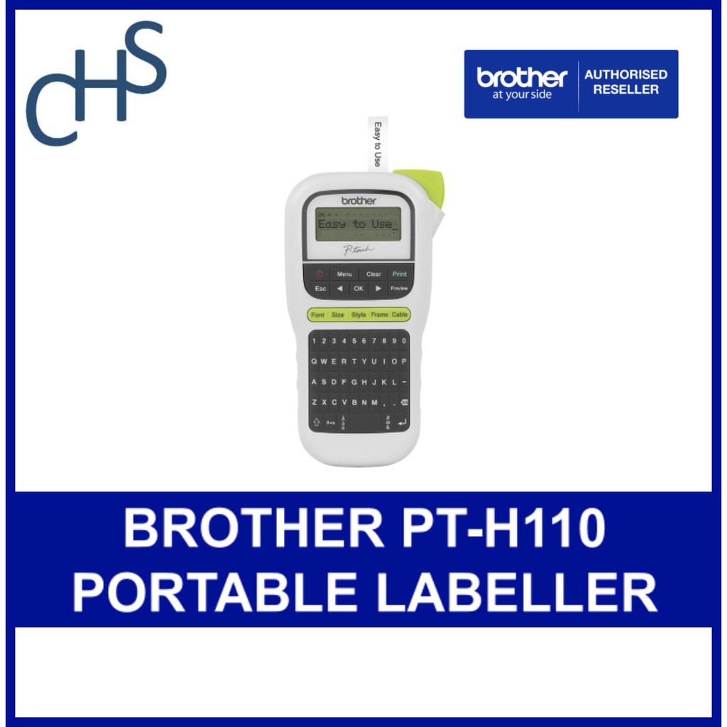 Brother PT-H110 for Home and Office Portable Labeller PT H110 H 1110 ...