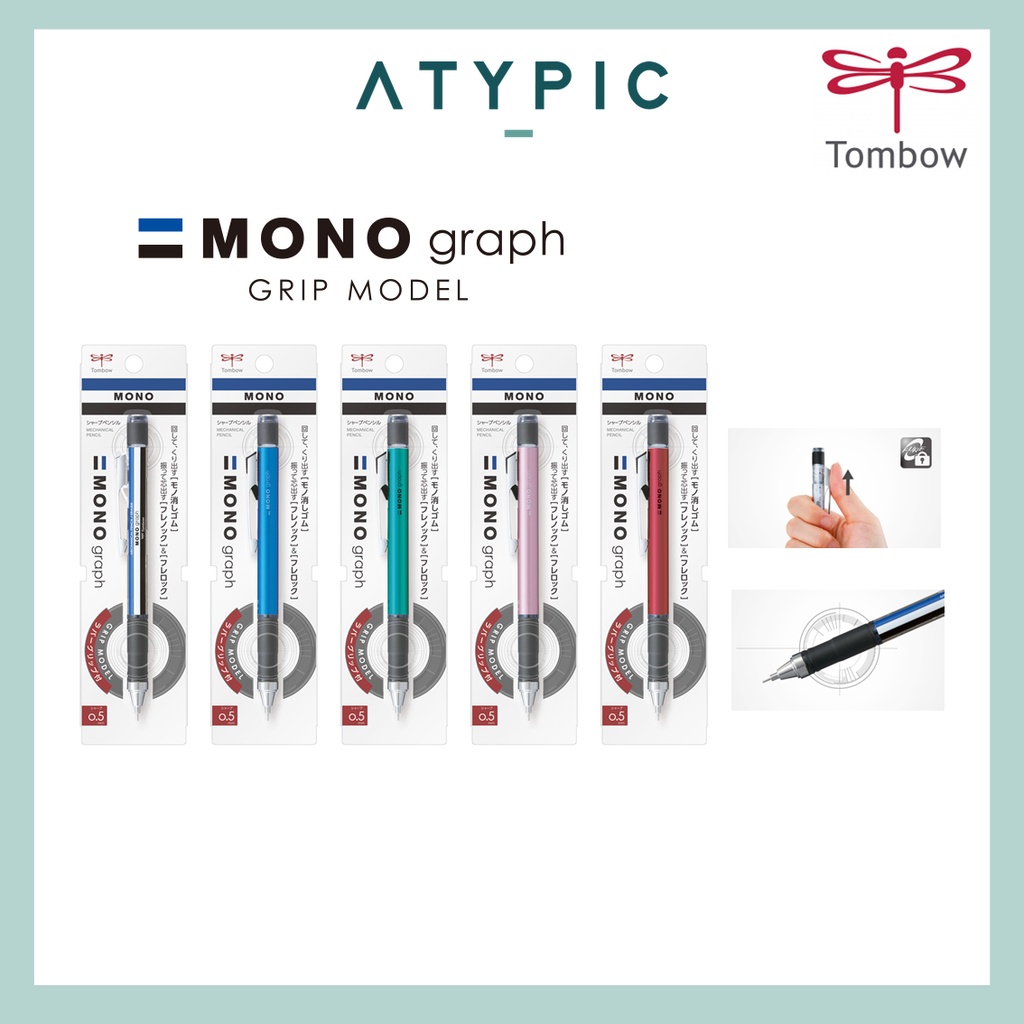 Tombow Mono Graph Grip Model Mechanical Pencil 0.5mm | Shopee Singapore