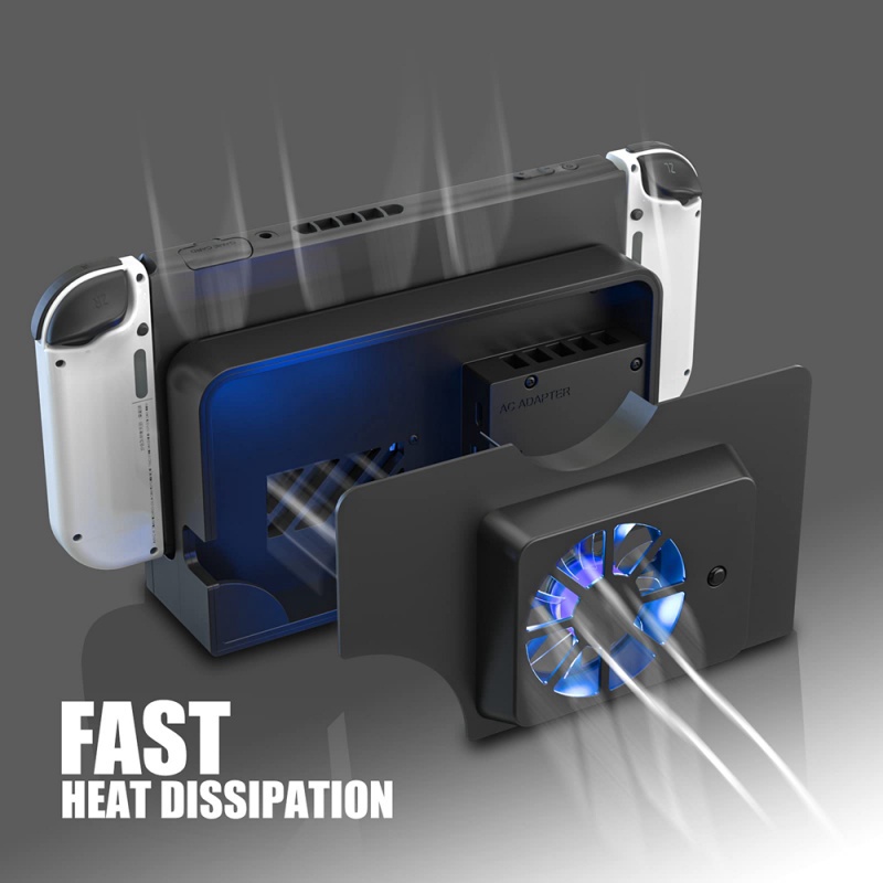 For Switch Oled Accessories Cooler Base USB Cooling Fan External Game ...