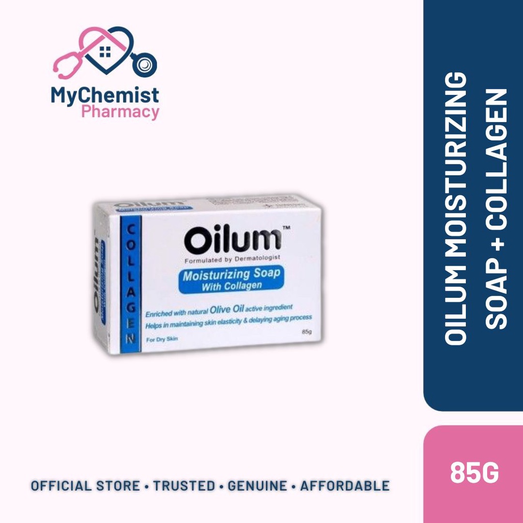 Oilum Moisturizing Soap with Collagen 85g (Dermatologist Formulated ...
