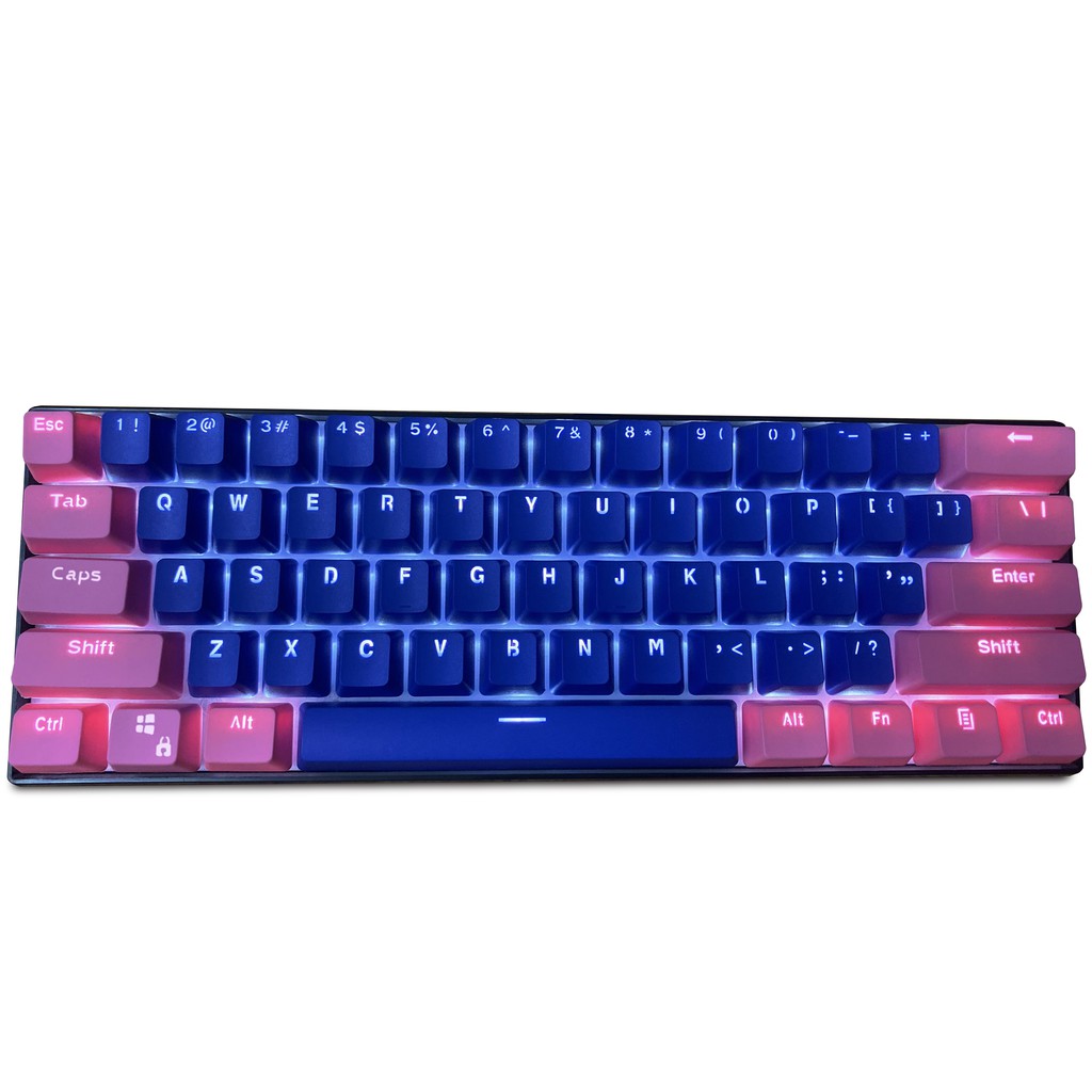 (Keycaps Only Sold)RK 61 Black white PBT Material OEM Profile Backlit ...